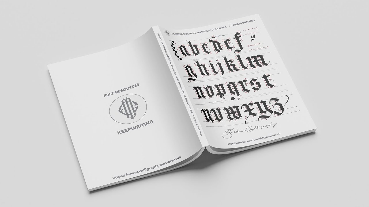 EASY Fraktur Calligraphy Alphabet Tutorial for Beginners