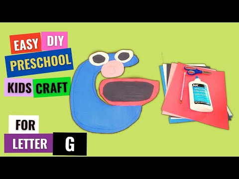 Easy DIY Preschool Kids Craft Idea For Letter G