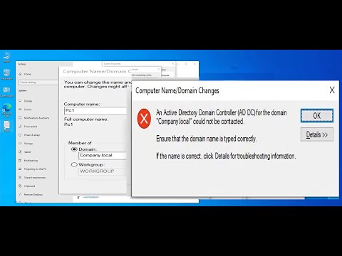 How To Solve Unable Join Domain Windows 10 An Active Directory Domain Controller Could Not Contacted