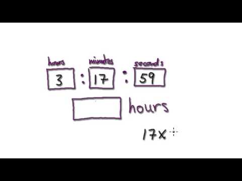 Video 819 - Converting Time into Decimal
