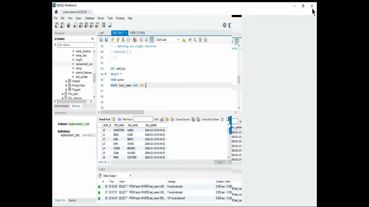 MYSQL | How to use LIKE & REGEXP operation
