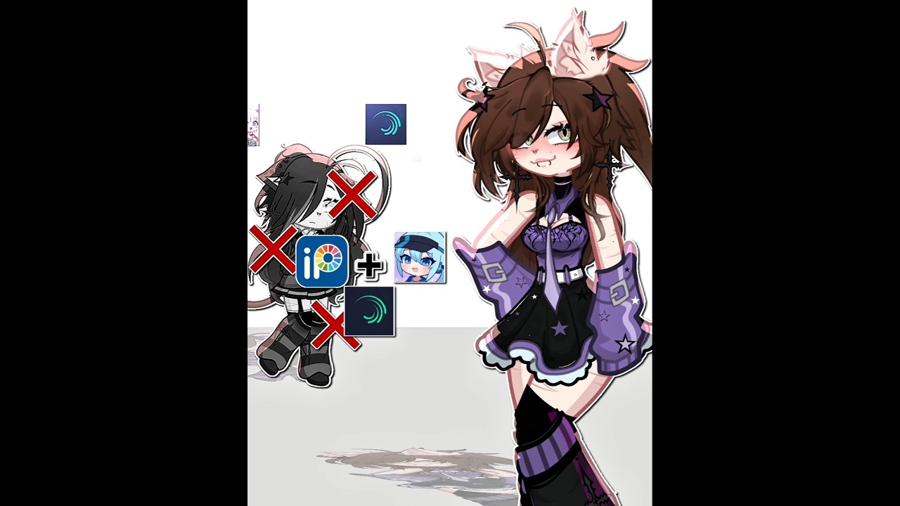 ✨️gacha life & ibis paint🎨🩷🔥//cr:apomat_kokoca._ #gacha #meme #shorts #gachaclub #animatin #edit