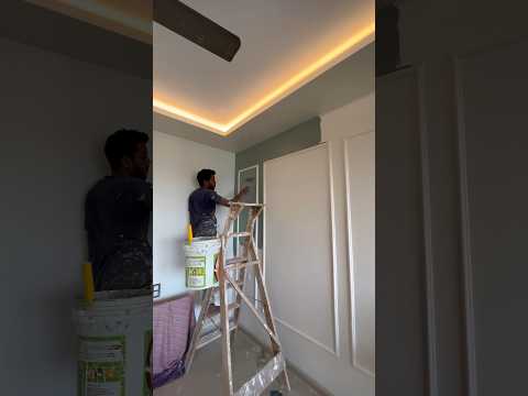 Living Room Wall Molding π¨| Wall Molding Design #viral #youtubeshorts #shorts #aesthetic #kb