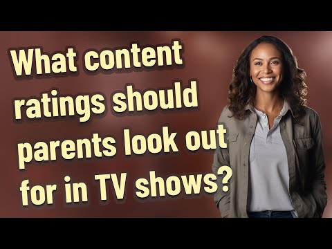 What content ratings should parents look out for in TV shows?