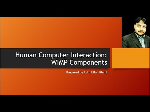#HCI #WIMP #Windows #icons #manues #pointers WIMP Components