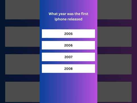 When Was the First iPhone Released? #shortvideo #trending #viralvideo #shortsfeed #education #gk