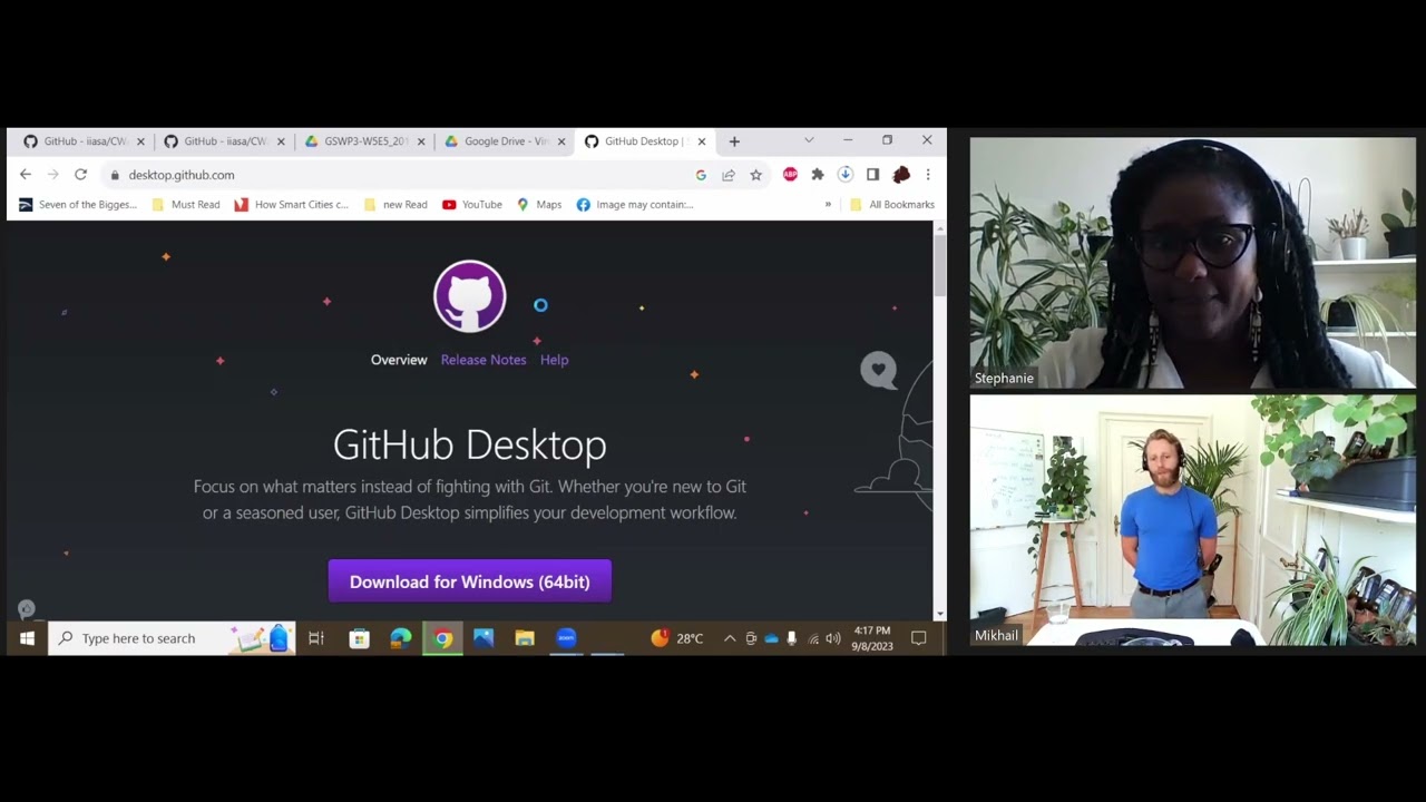 Setting up the hydrological model CWatM with GitHub