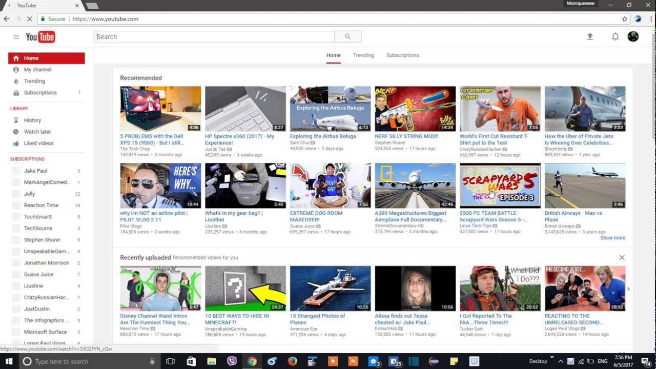 How to upload a video to youtube on Windows 10.
