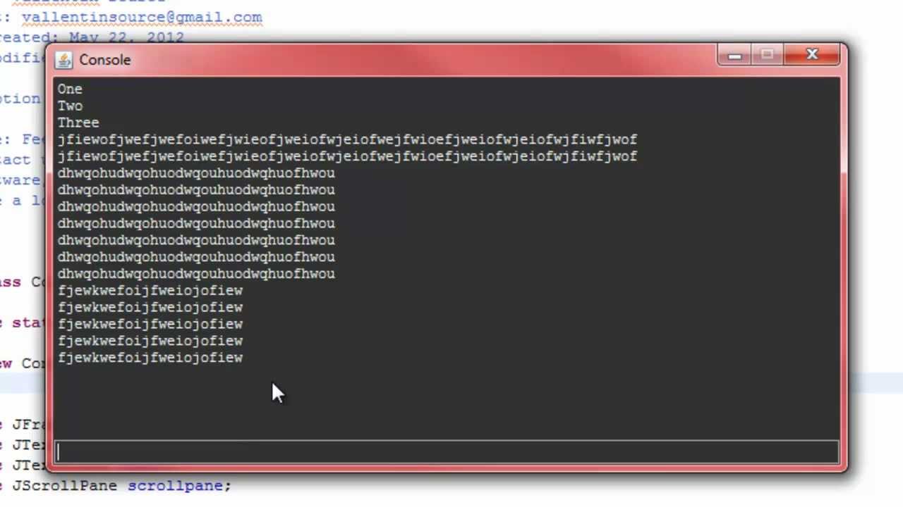 Java Tutorial - Console Like Windows Command Prompt (Part 2)