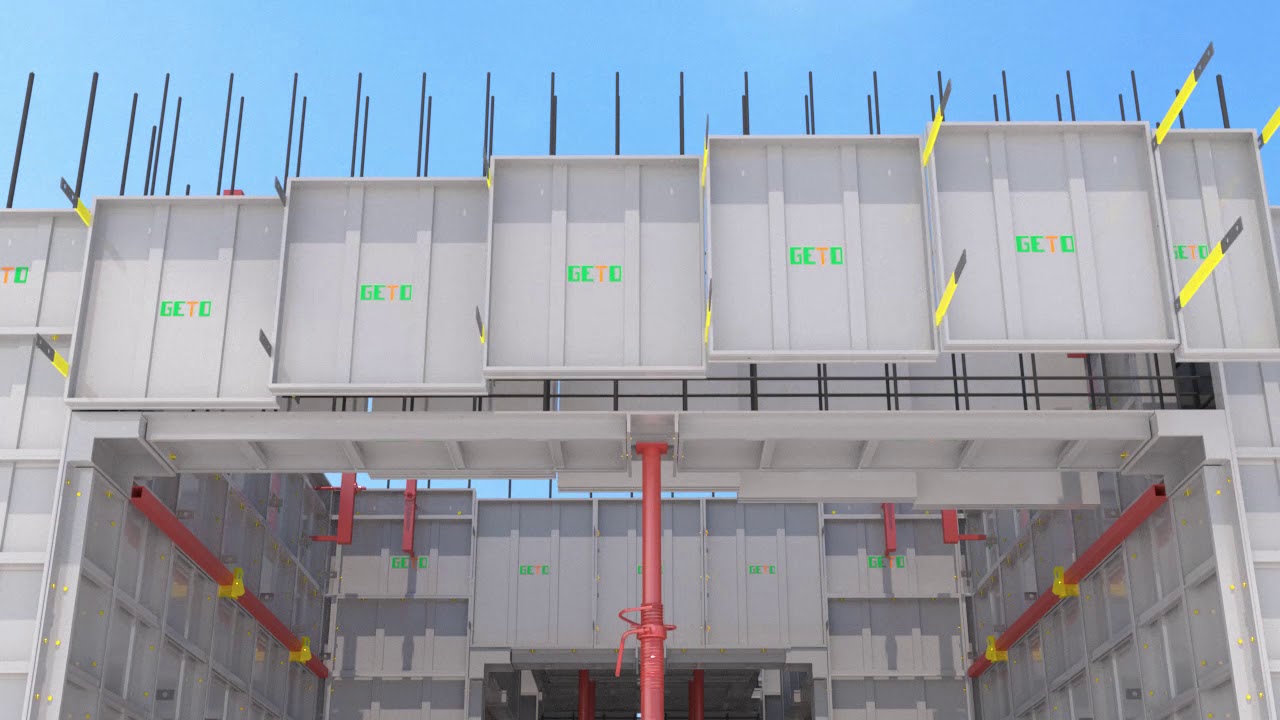 GETO Aluminium Formwork Animation