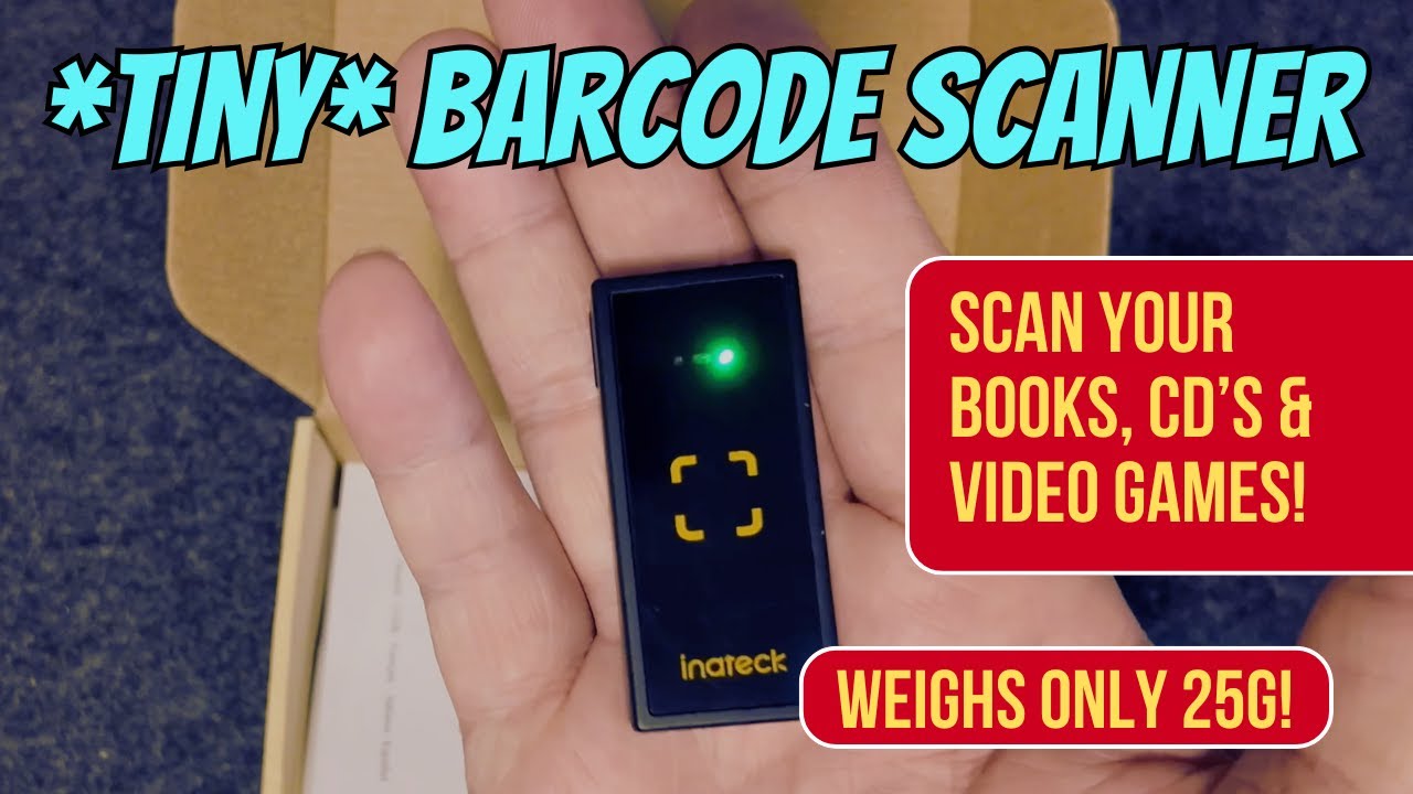Tiny Barcode Scanner for Books, Video Games, CD's