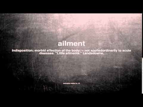 What does ailment mean