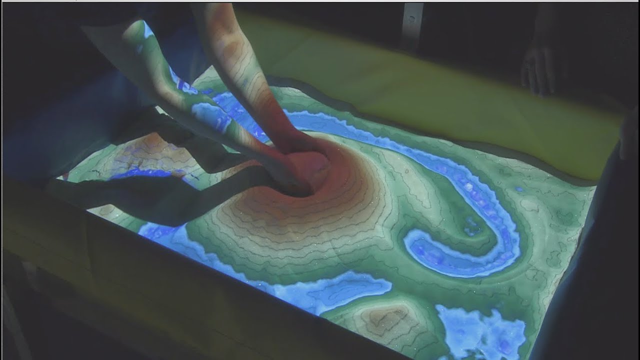 Topography and maps come alive with Augmented Reality Sandbox (2 of 3)