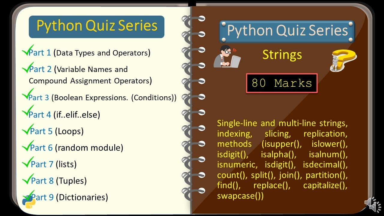 Python Quiz Series - Part 10 (Strings)