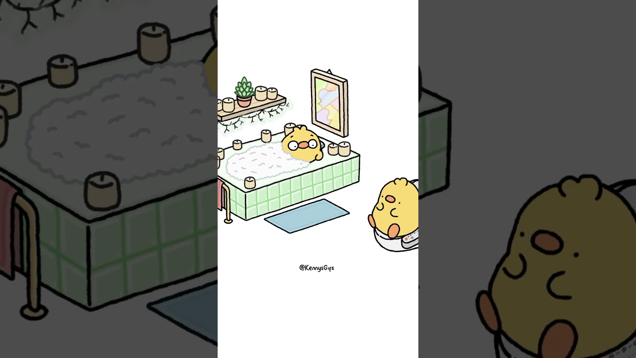 Relaxed in bubbles 🫧 #relatablecontent #couplehumor #animation #couples #cuteart #funnyanimation