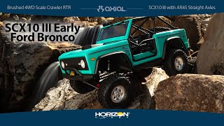 Axial SCX10 III Early Ford Bronco 4WD 1:10 tyrkysový | Reichard Modelsport