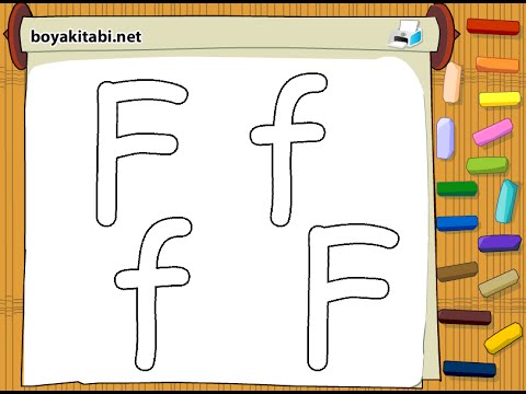 Alphabet Coloring Pages - Letter F Coloring Page