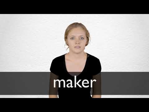 How to pronounce MAKER in British English