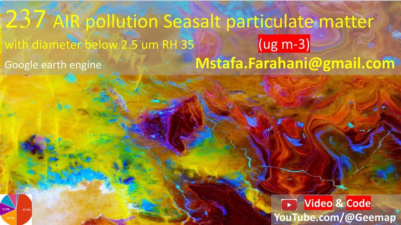 Monitoring AIR Quality Seasalt Particulate matter 2.5 by Remotesensing satellite Google-Earth-Engine