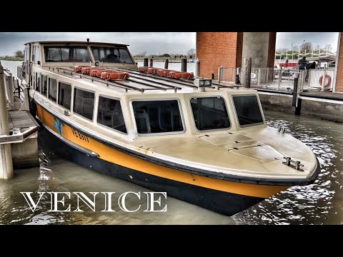 Water bus from Marco Polo airport to Rialto Bridge, Venice