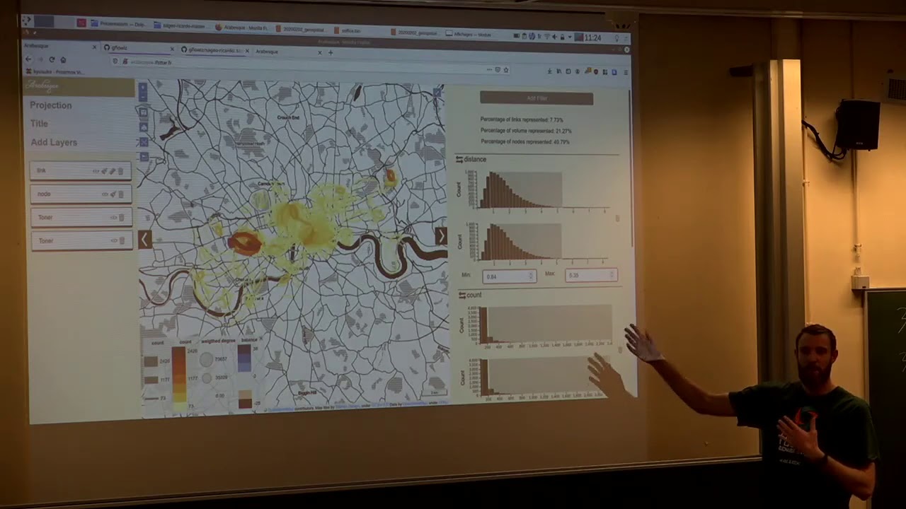 Arabesque: a geographic flow visualization application