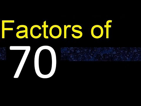 factors of 70 , how to find factors of an integer, dividers of . quick method trick fast