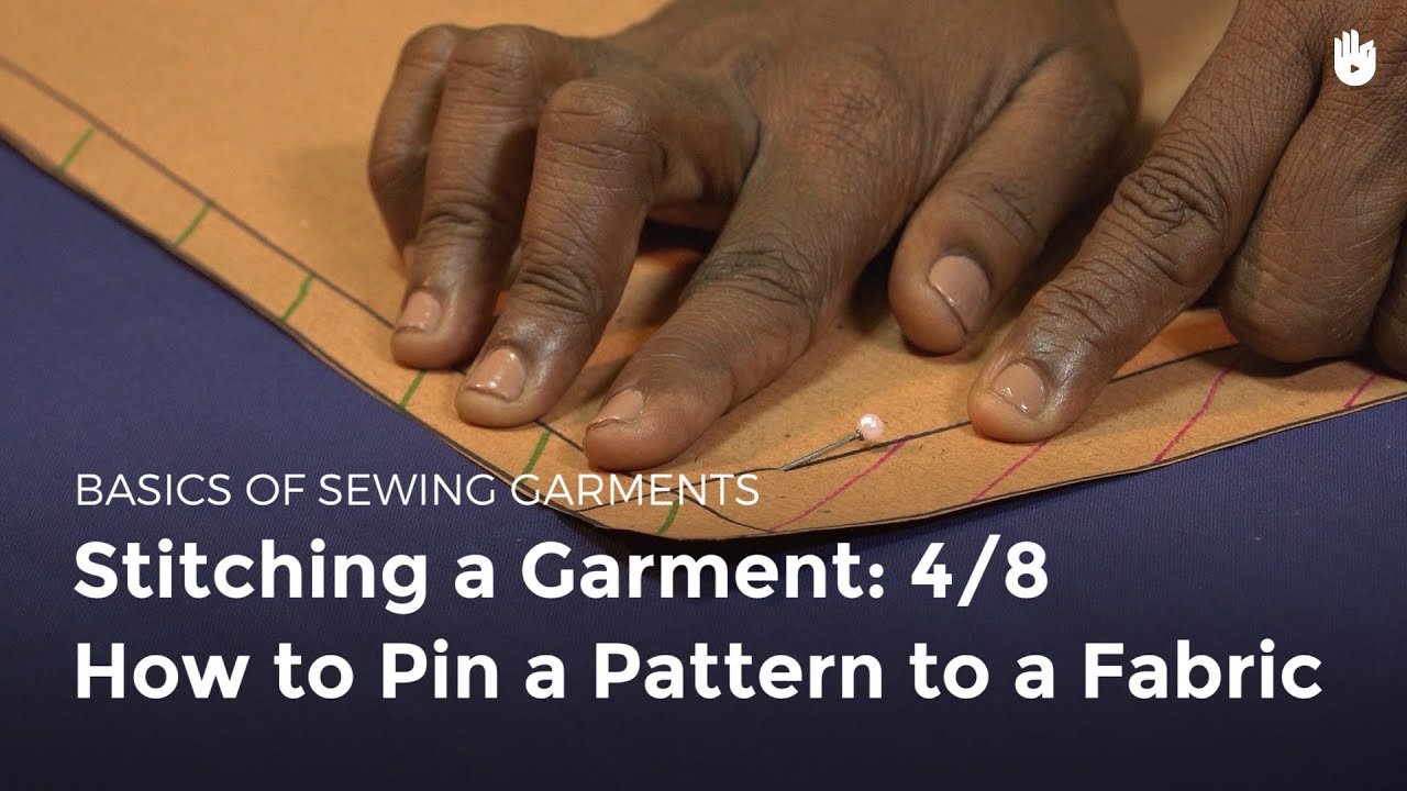 Stitching a garment: part 4: how to pin a pattern to a fabric - Sewing ...