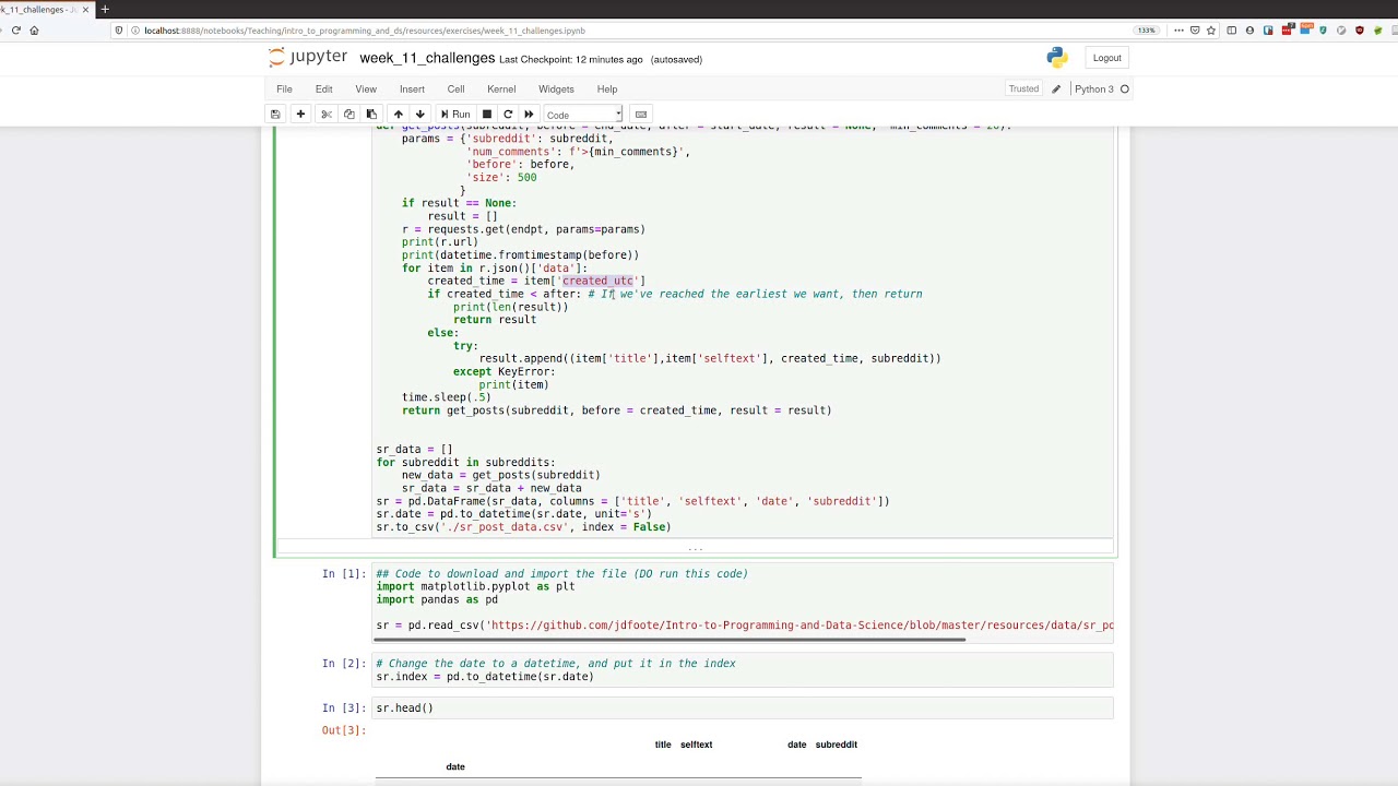 COM 674: Introduction to Text Analysis in Python