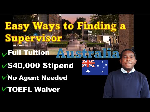 $40,000 Stipend Australia Scholarship, No App Fee, No IELTS: Easy ways to find supervisors