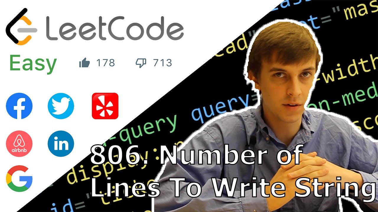 LeetCode Number of Lines To Write String Solution Explained - Java