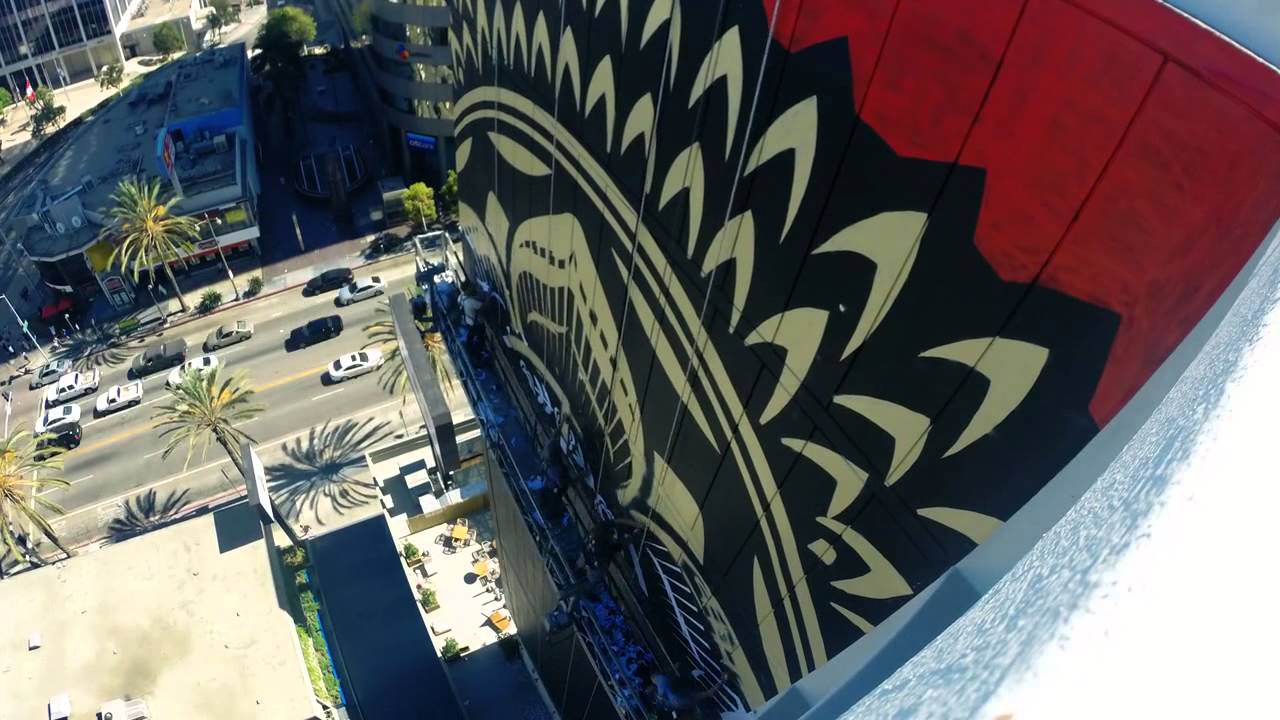 The Line Mural by Shepard Fairey
