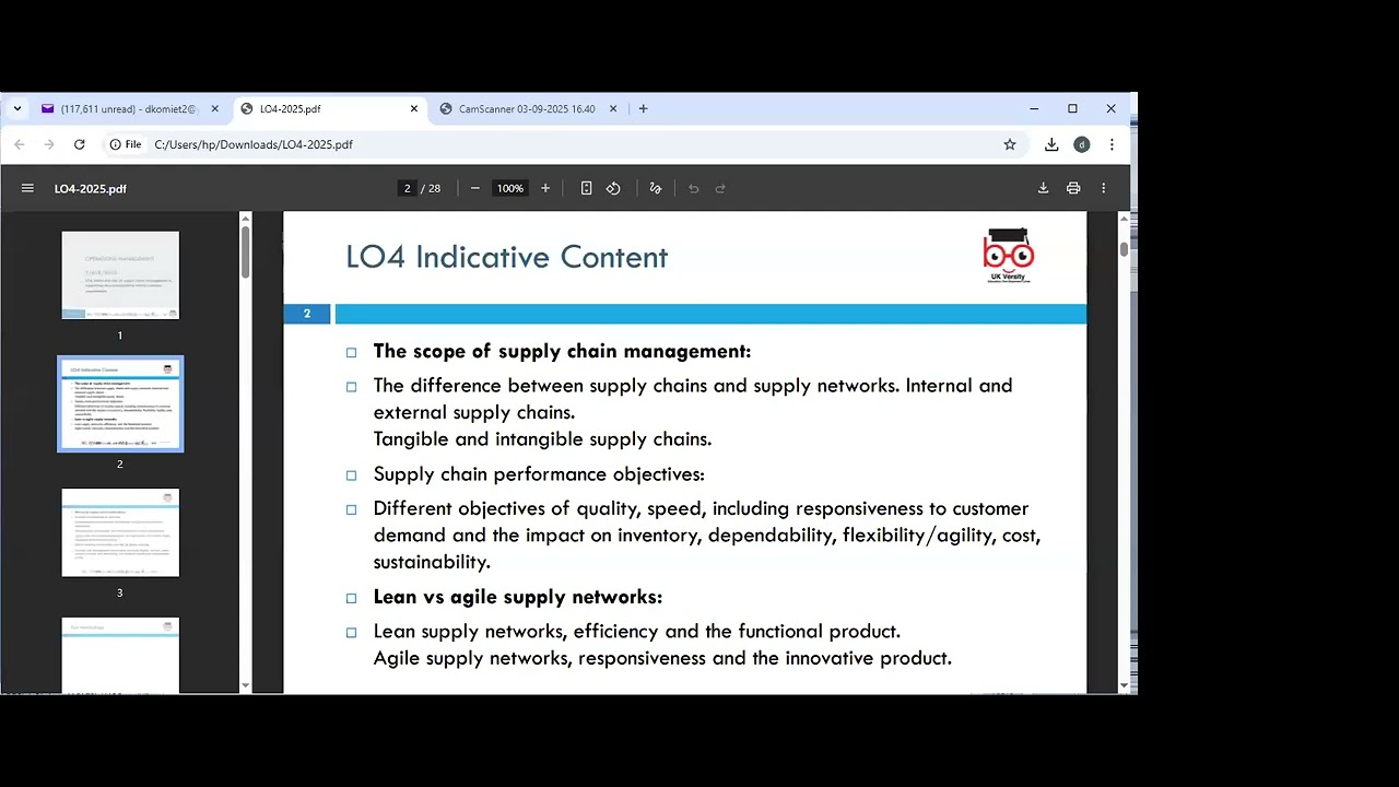 Pearson BTEC -Unit-Operational Planning and Management-LO4-(DK)