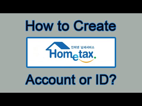 🔹 How to Create a HomeTax Account | Step-by-Step Guide (2025) 🇰🇷