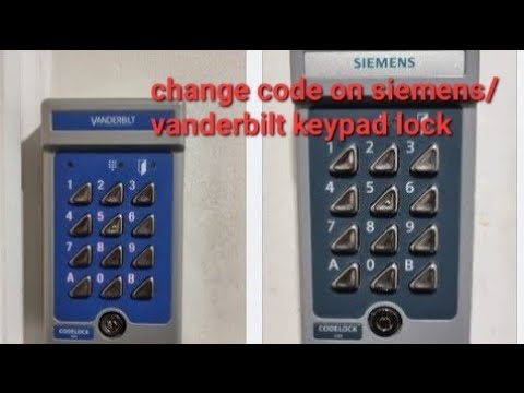 How to change the  code of Vanderbilt codelock V42 / Siemens Codelock K42 keypad