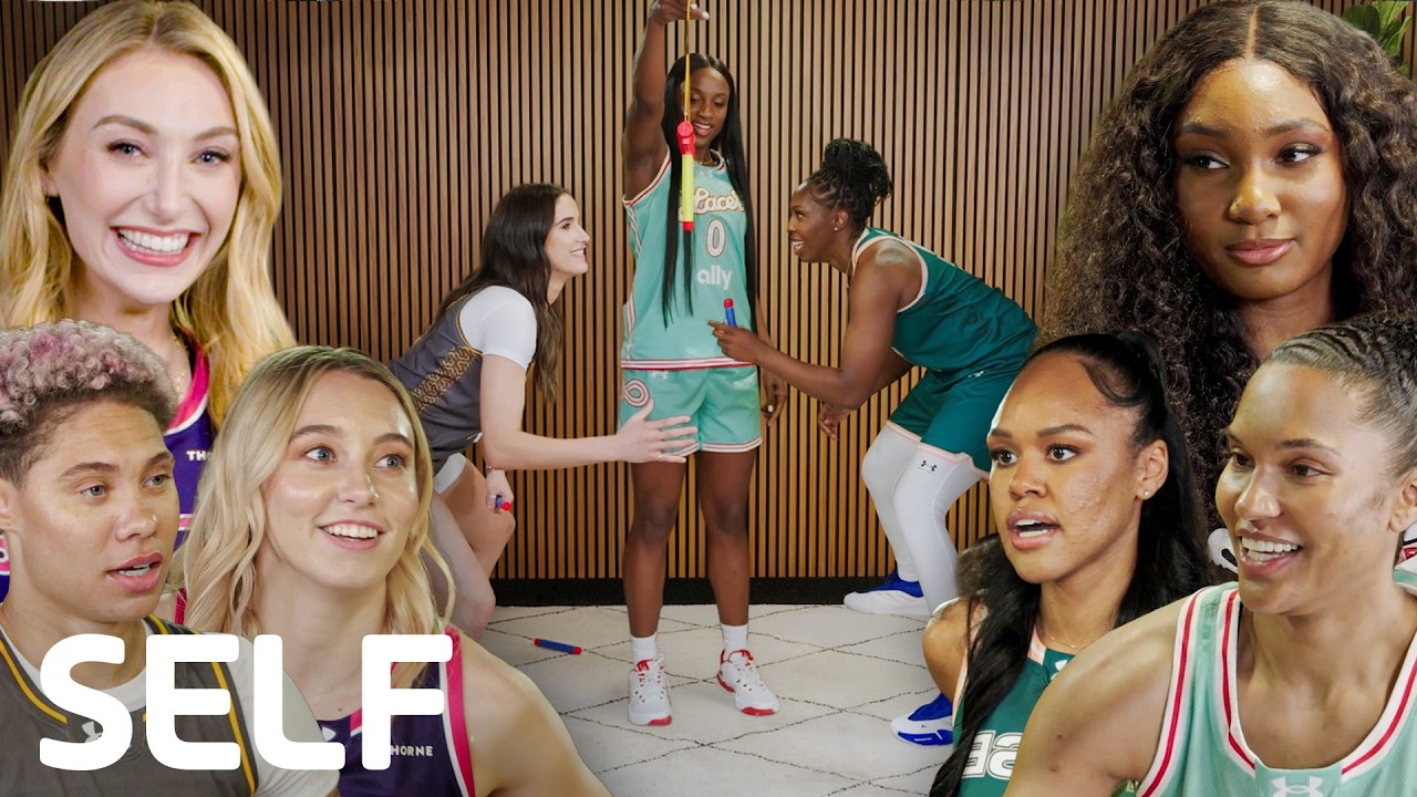 Pro Basketball Players Compete in an Arcade Battle (Paige Bueckers, Alyssa Thomas & More) | SELF