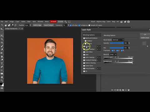 How To Create White Outline On Images - Youtube Thumbnails - Photoshop l Photopea Tutorial