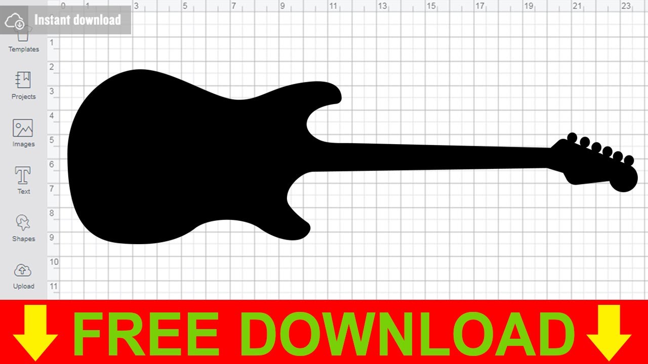 Guitar Svg Free Cut File for Cricut