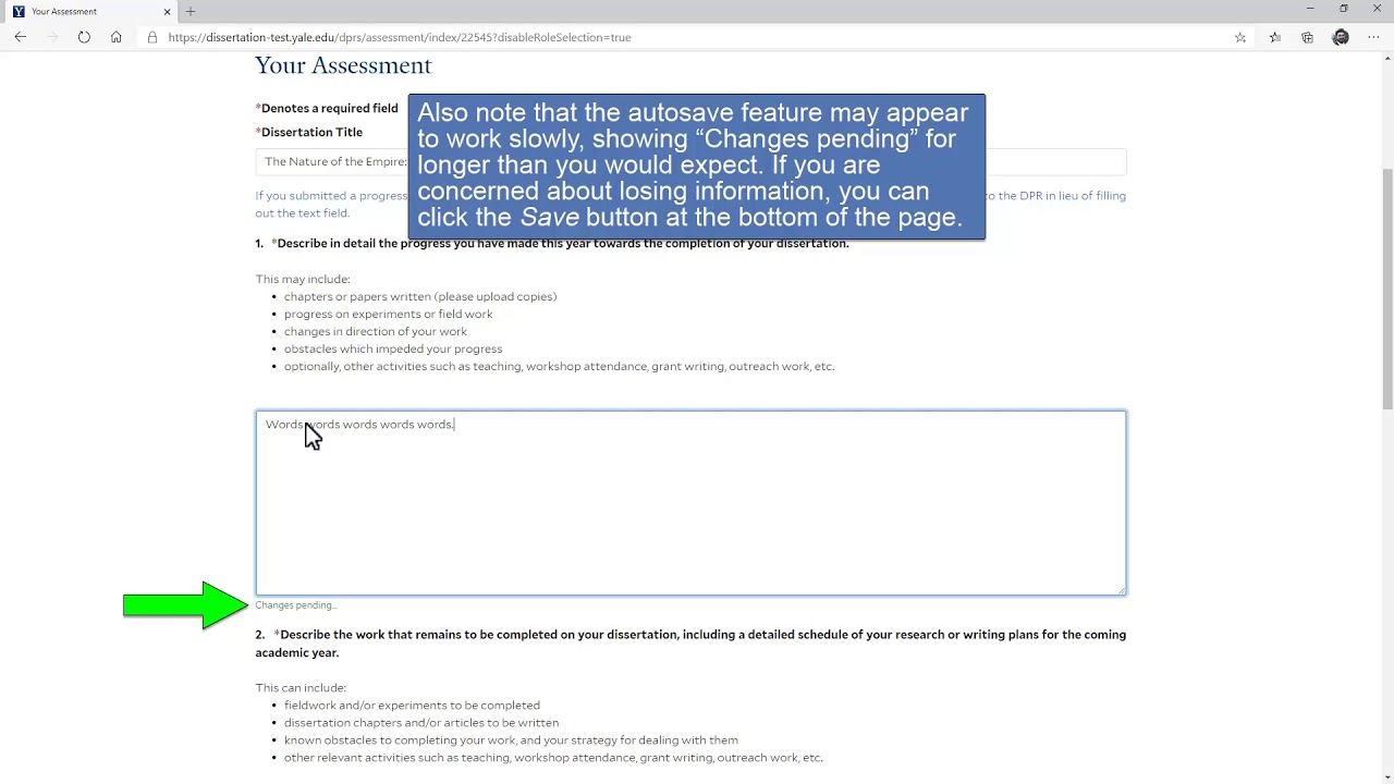 Dissertation Progress Reporting and Submission (DPR) for Students