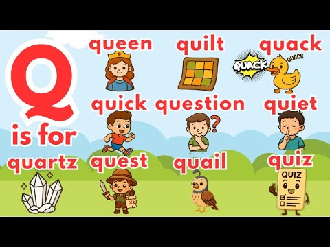 10 Q Words that Start with Q Learn 10 Letter Q Words in This Fun Alphabet Song for Kids