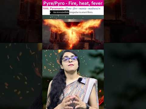 Pyro Root Word Meaning by Manisha Bansal Ma'am ✌️💯 #vocabulary #sscvocab #vocabssccgl #ssccgl2024