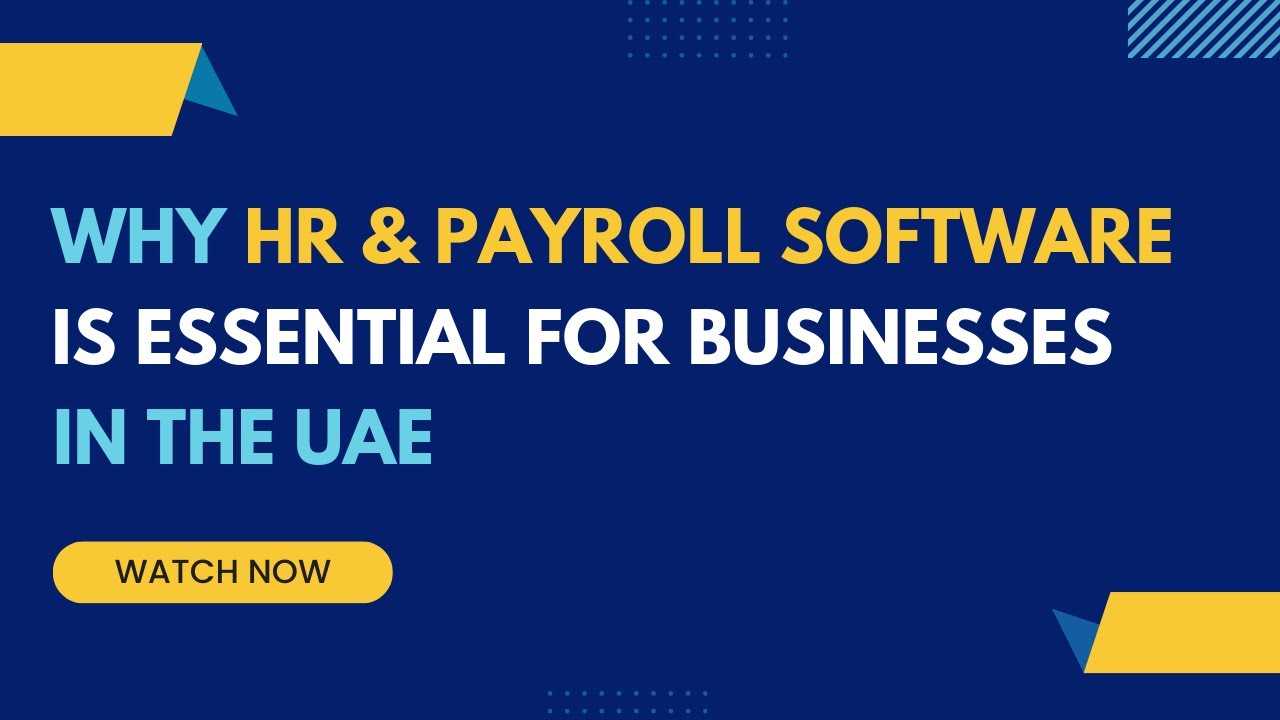 Unlocking Success: Why HR and Payroll Software is Essential for Small Businesses in the UAE