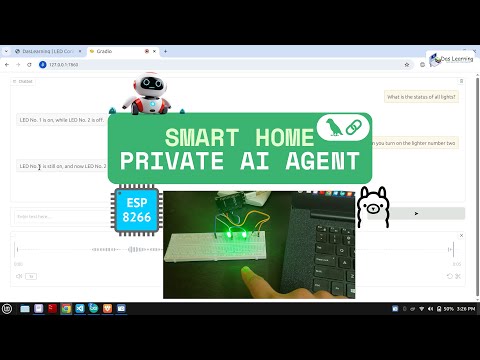 Smart Home with Private AI Agent using LangGraph, LangChain, Ollama & ESP8266
