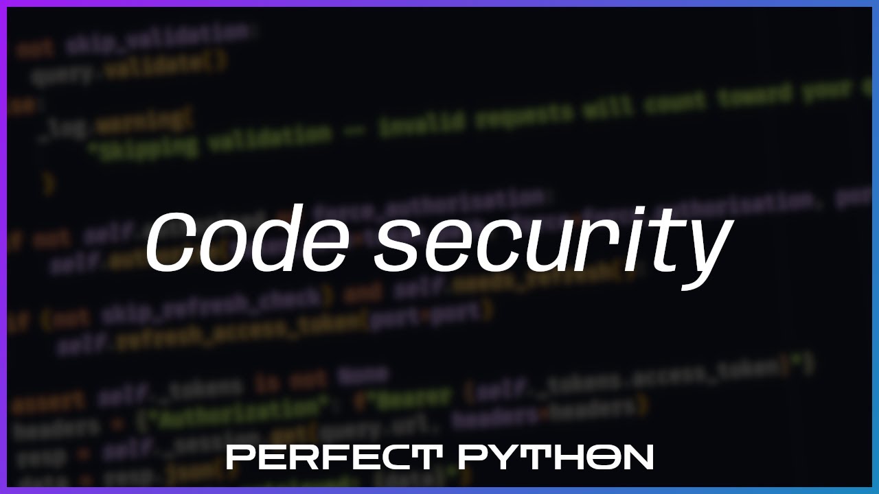 Code security with Bandit and Safety — Perfect Python