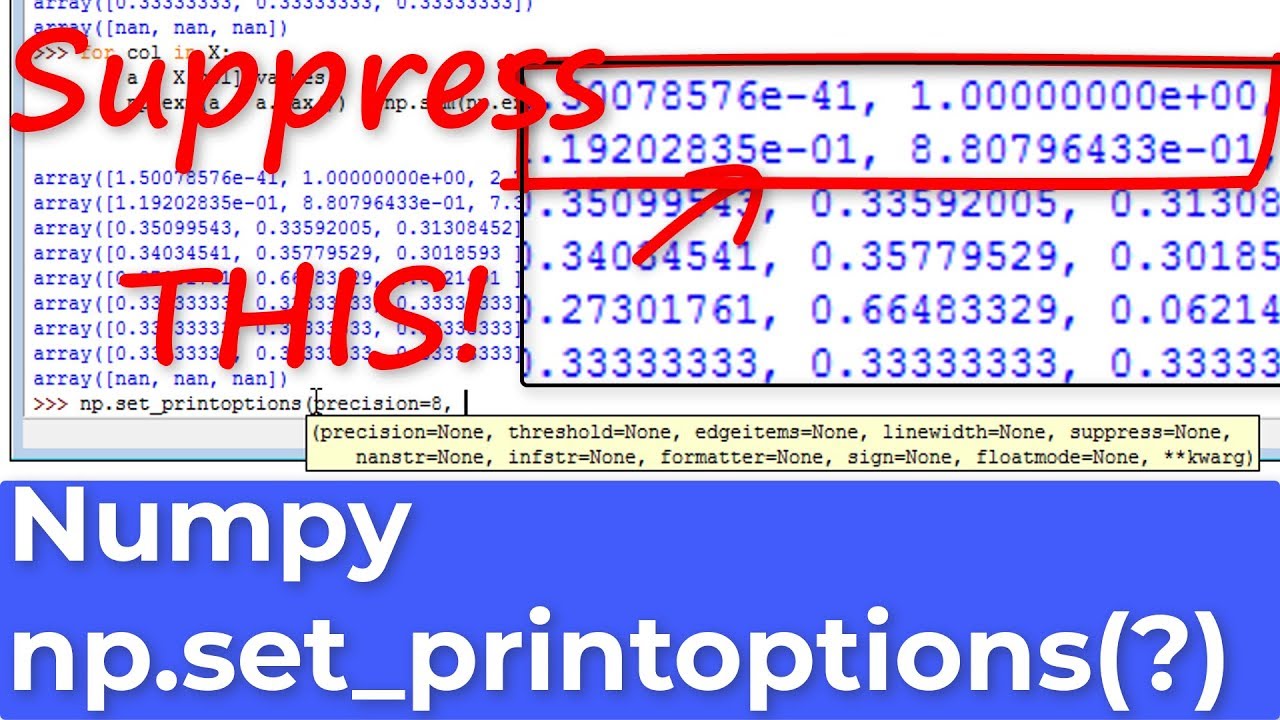 Numpy Turn Off Scientific Notation