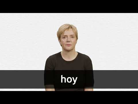 How to pronounce HOY in European Spanish
