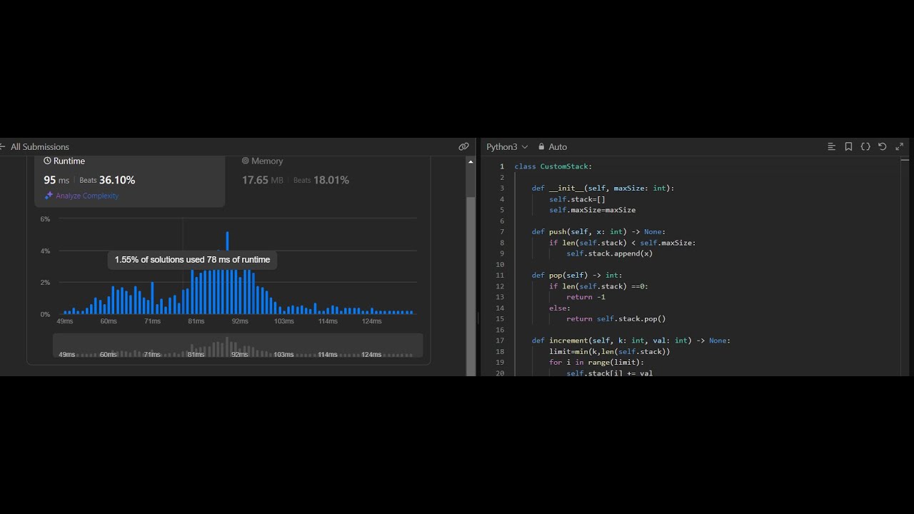1381. Design a Stack With Increment Operation || Leetcode || Python Solution || Easily Explained