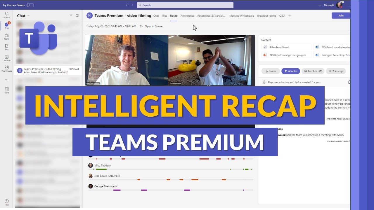 How to use Intelligent Recap in Microsoft Teams Premium How to use Intelligent Recap in Microsoft Teams Premium