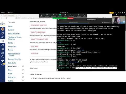 CS140 copy remote file with scp