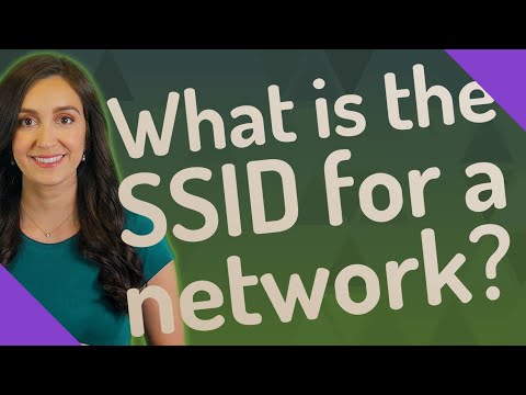 What is the SSID for a network?