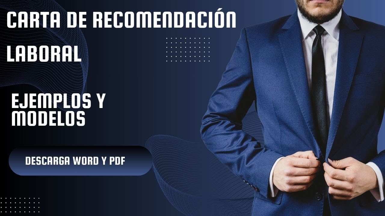 ✅ Carta de Recomendación Laboral | Tutorial fácil. Aprende a redactarla en Word y PDF